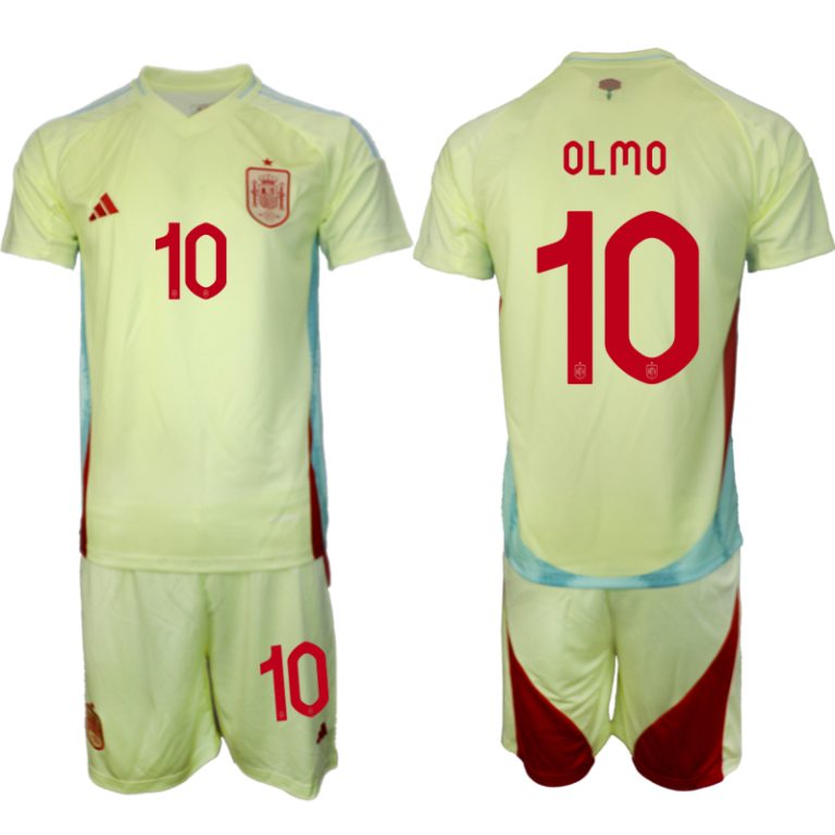 Najcenejši Moški Nogometni dresi kompleti Španija Gostujoči Euro 2024 ...